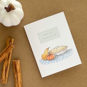 Hap-pie Thanksgiving Greeting Card - Holiday Hostess Card - Funny ...