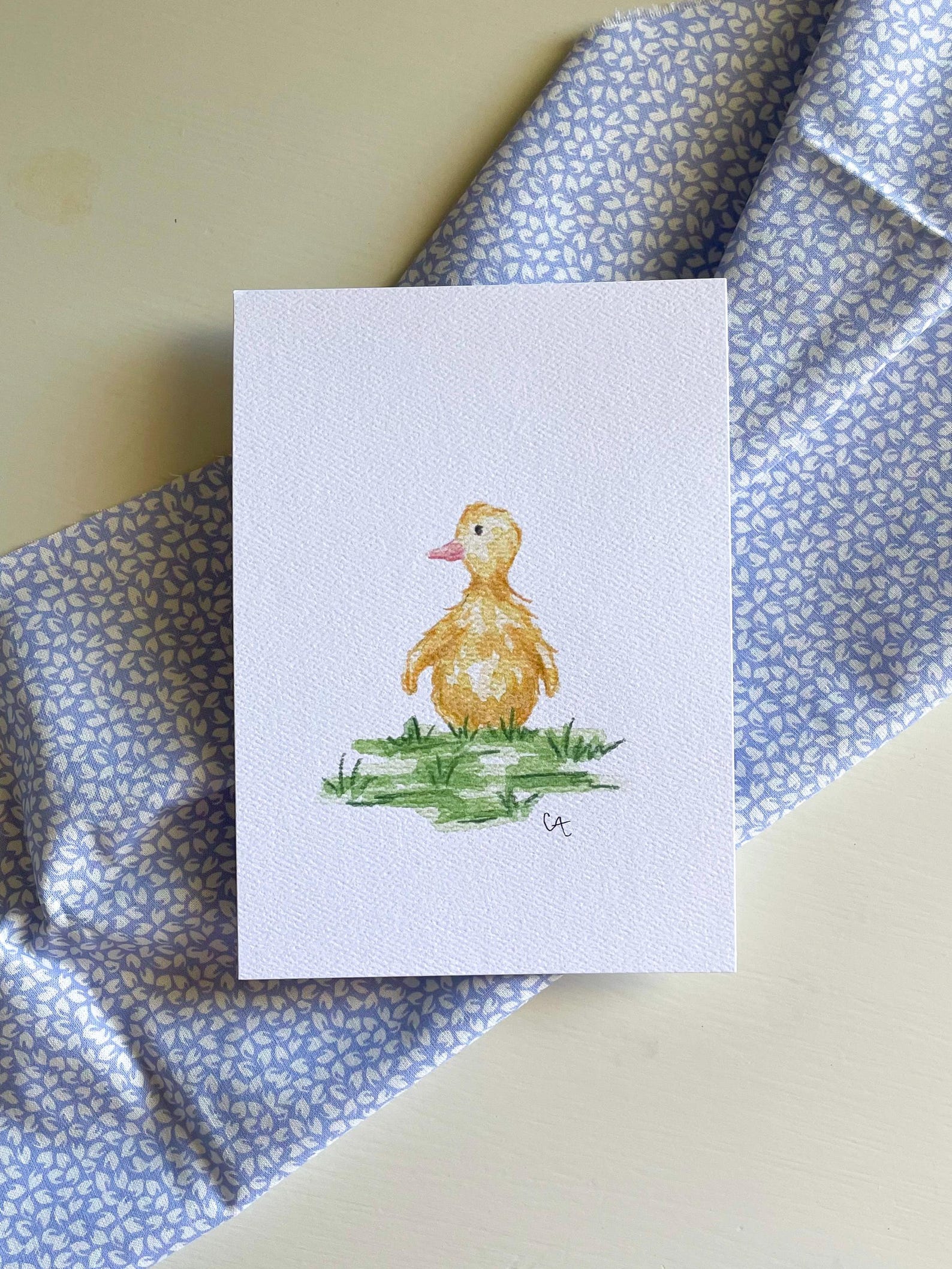Little Duck Art Print: Storybook Nursery Decor, Easter Spring Decor - Etsy
