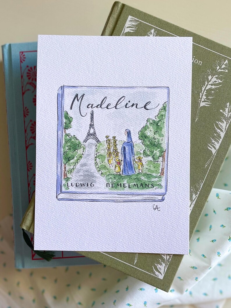 Madeline Book Cover Art Print: Paris Nursery Decor - Etsy