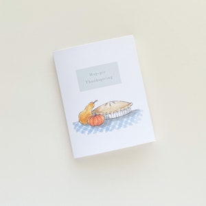 Hap-pie Thanksgiving Greeting Card - Holiday Hostess Card - Funny ...