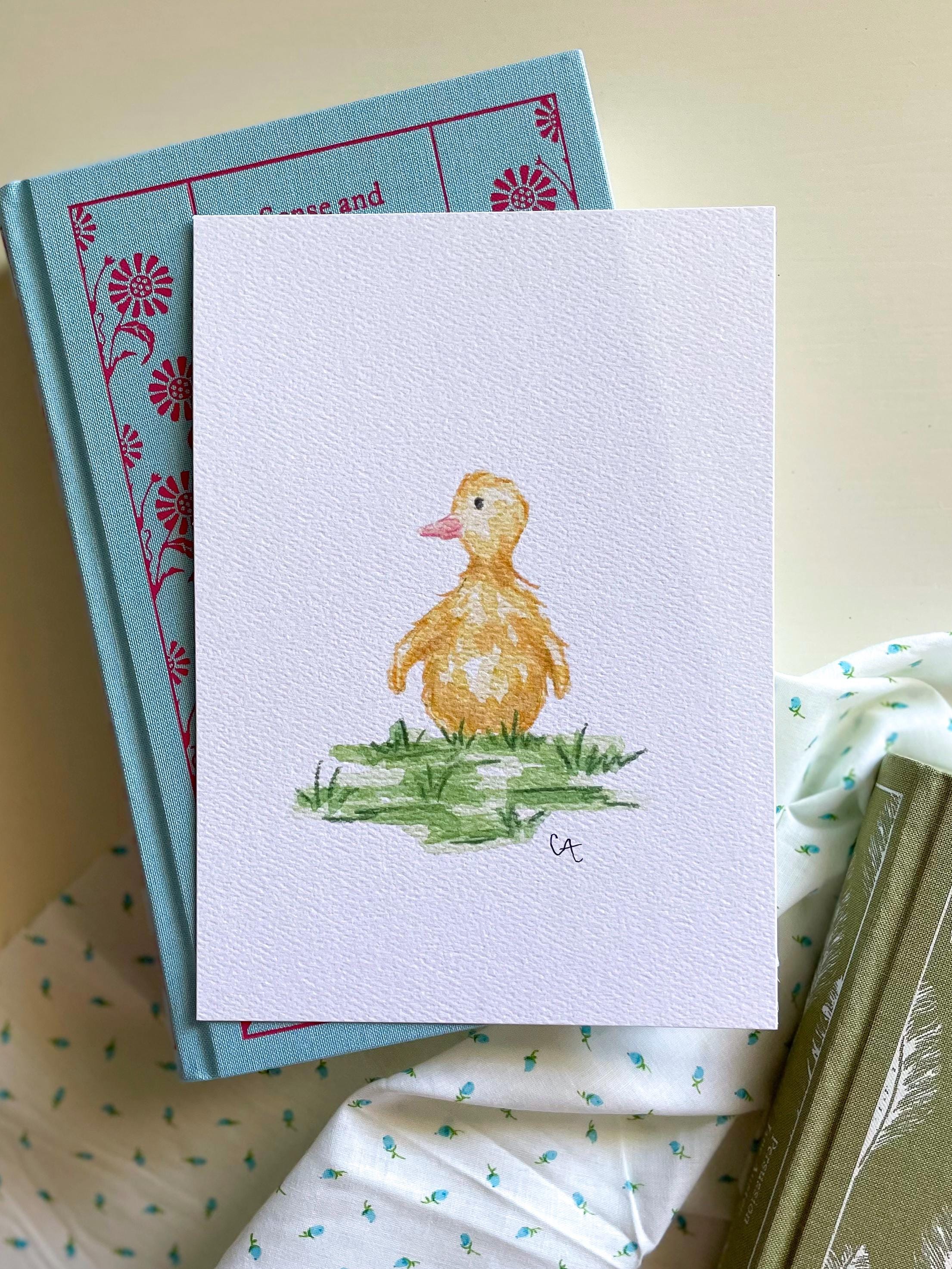 Little Duck Art Print: Storybook Nursery Decor, Easter Spring Decor - Etsy