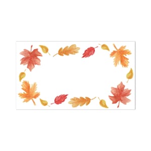 Fall Place Cards - Thanksgiving Friendsgiving Table Decor - Autumnal ...