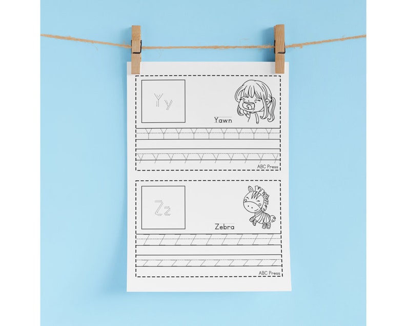 Printable Alphabet Letter Tracing Worksheets, Preschool - KDG ...