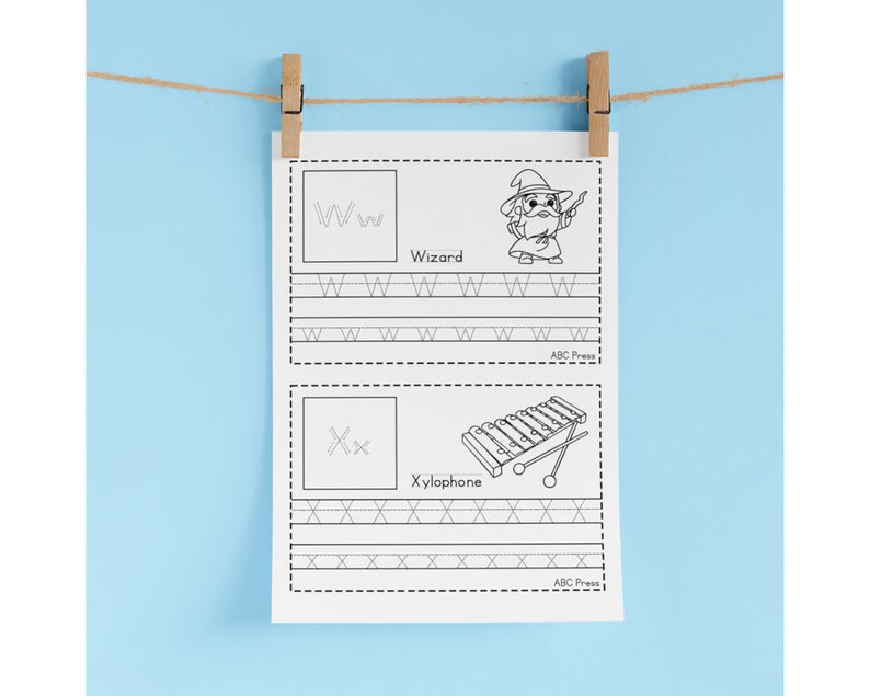 Printable Alphabet Letter Tracing Worksheets, Preschool - KDG ...
