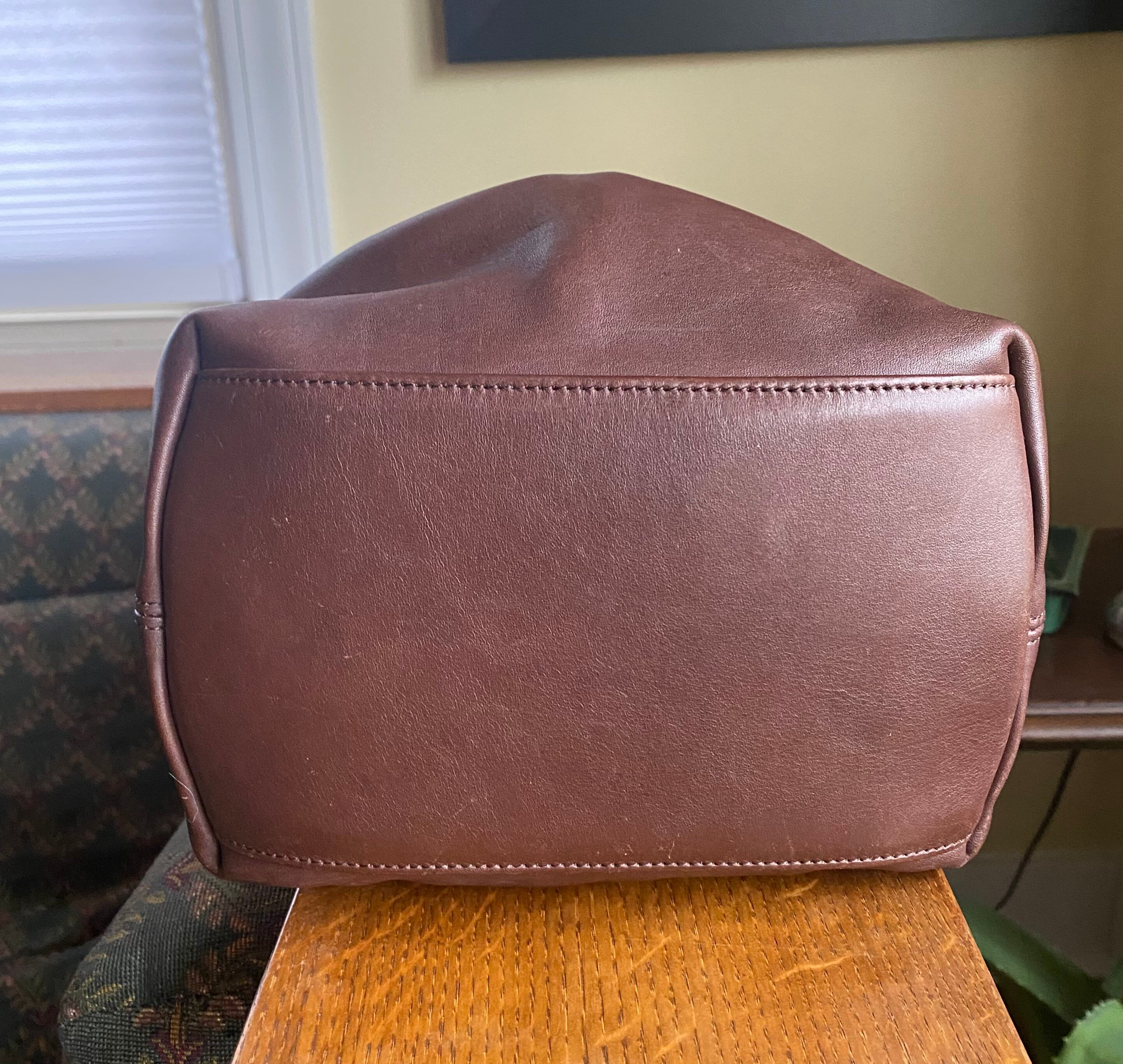 Vintage Coach Legacy Brown Leather Drawstring 9165 RARE Made - Etsy