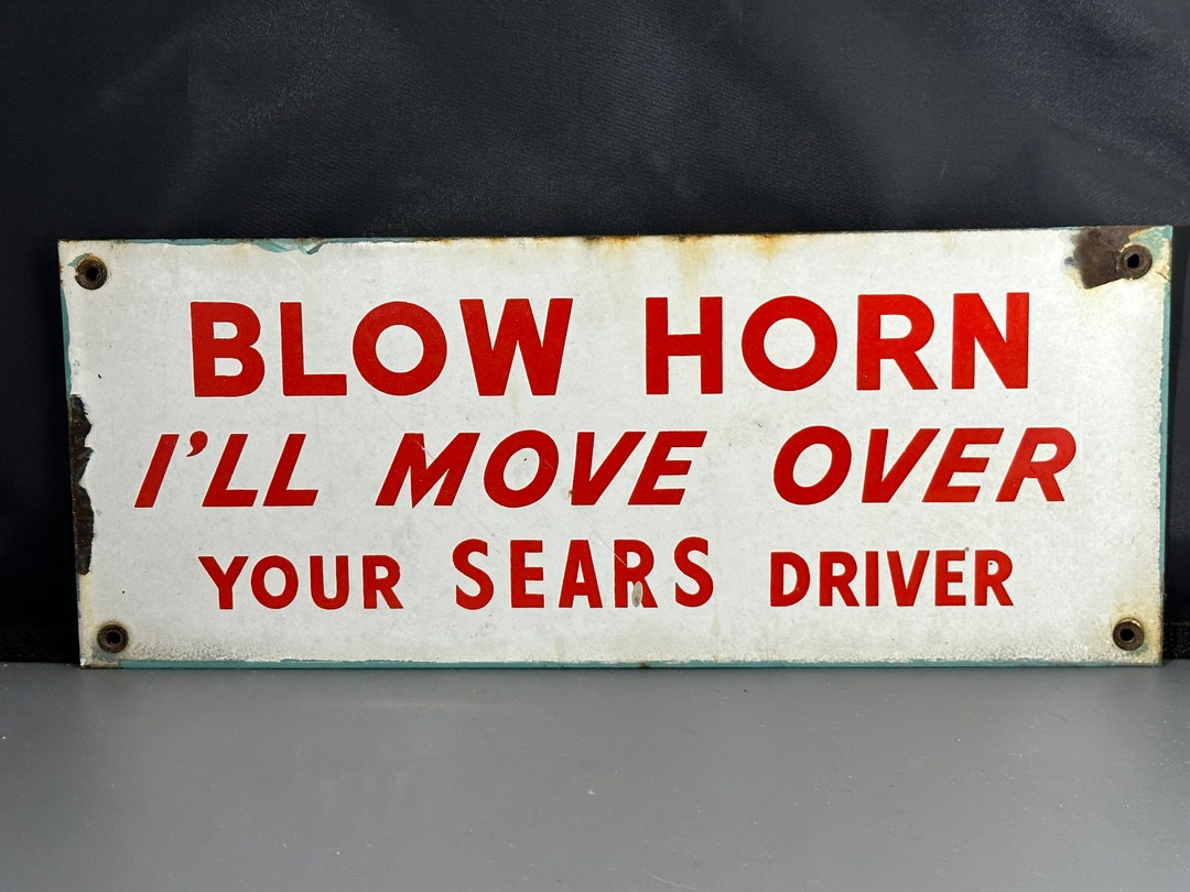 Vintage Sears Sign / Vintage Metal Sears Sign. - Etsy