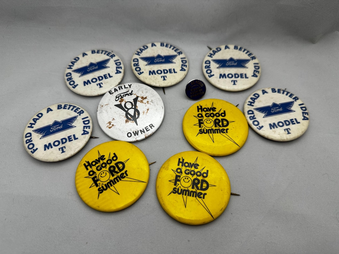 Vintage Ford Button Pins and a Lapel Pin. - Etsy