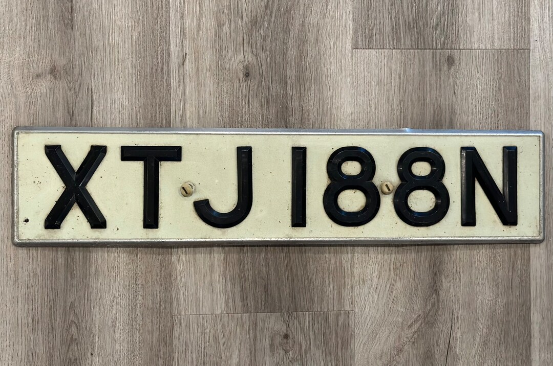 Vintage Metal License Plate / European License Plate. - Etsy
