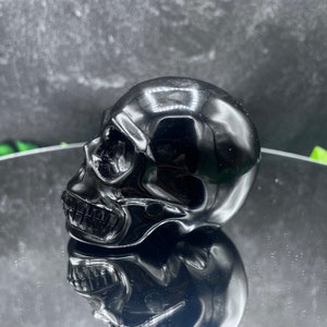 Small Black Obsidian Skull - Etsy
