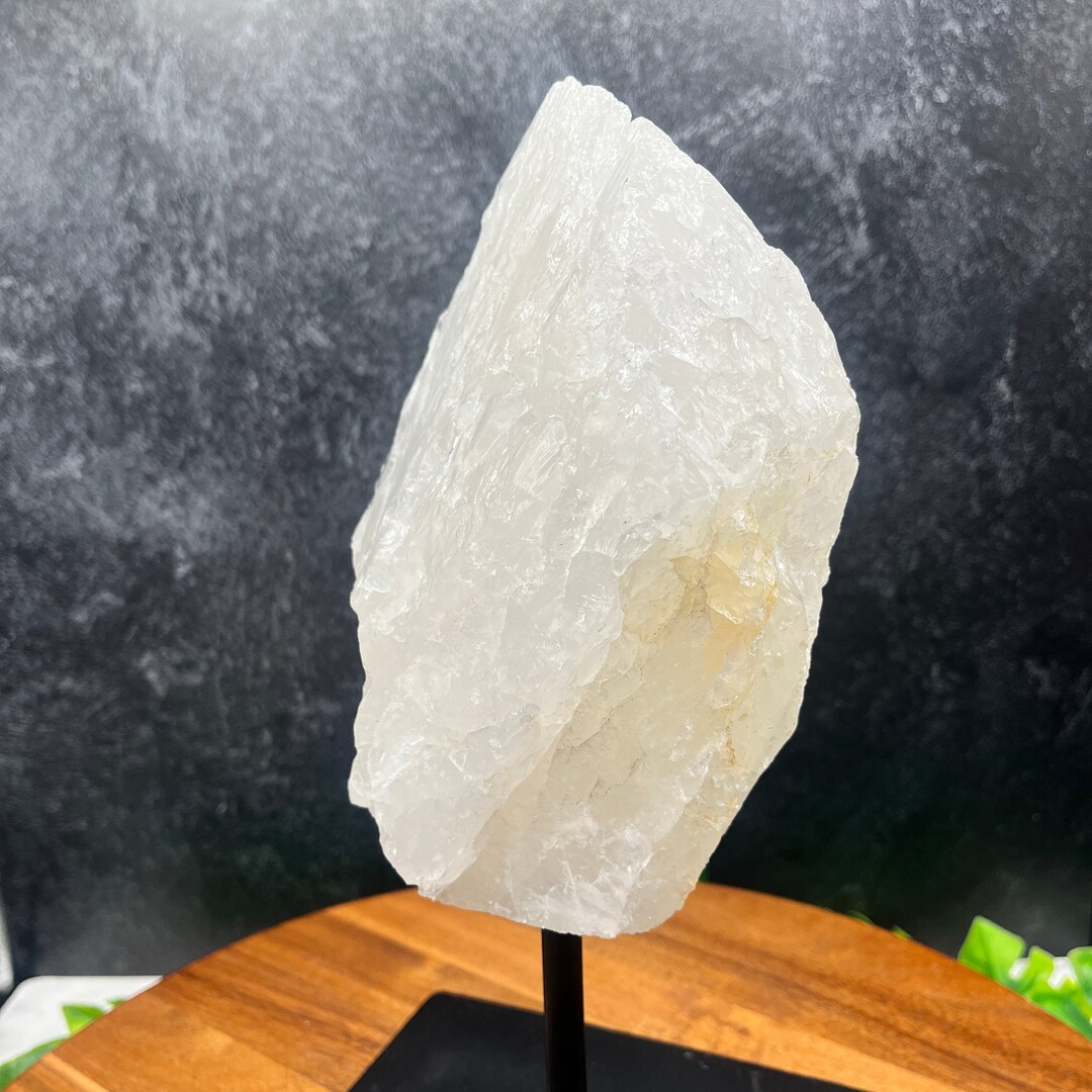 Raw Clear Quartz Chunk on Stand - Etsy