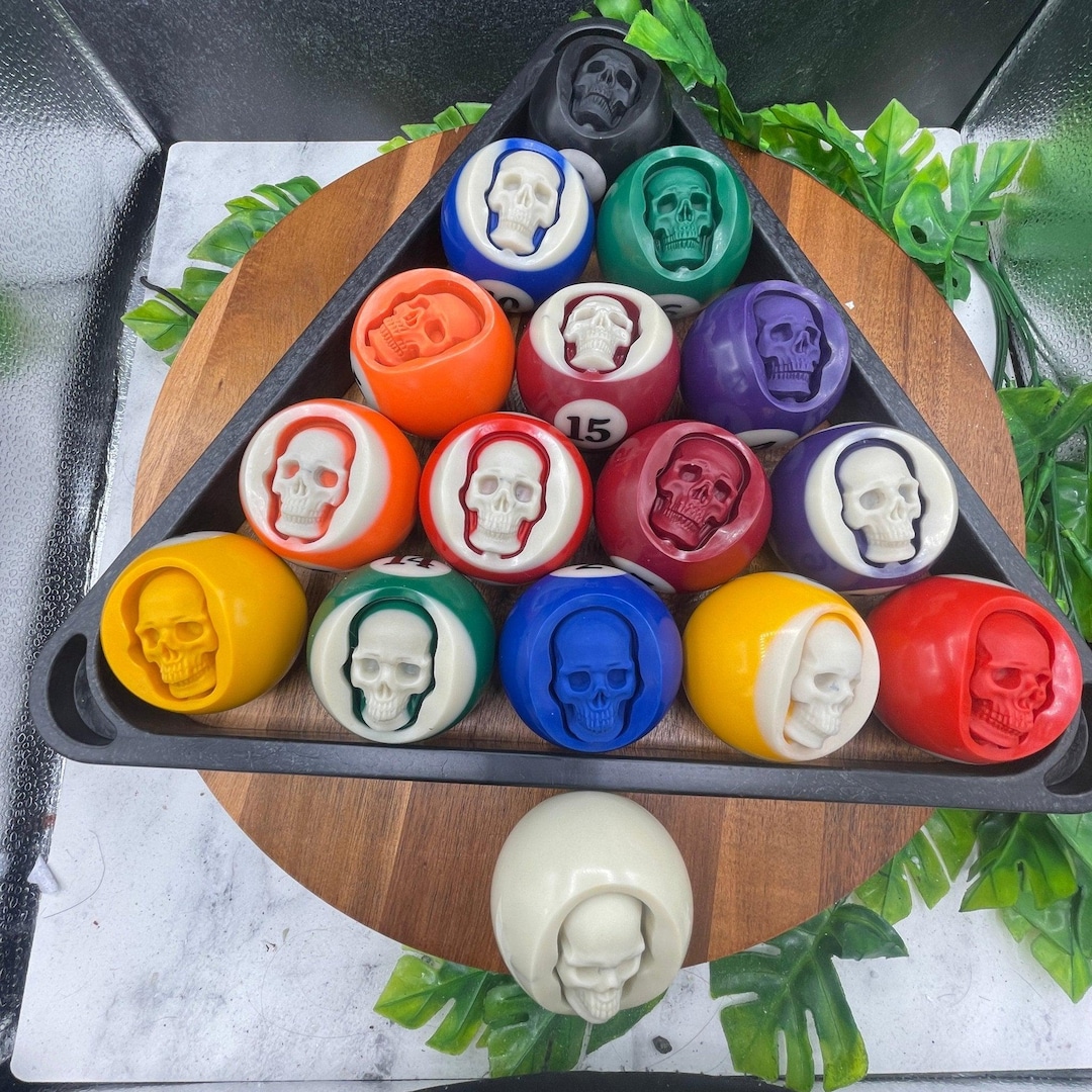 Skull Pool Ball Carving - Etsy