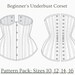 PDF Pattern AND Tutorials Sizes 10-16 Beginner's Underbust Corset - Etsy