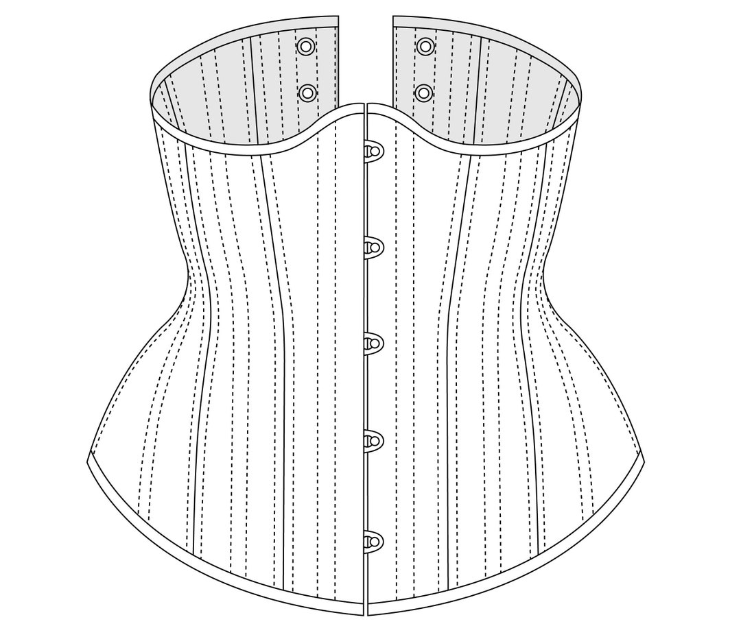 Curvy Classic Underbust Corset Pattern PDF - Etsy