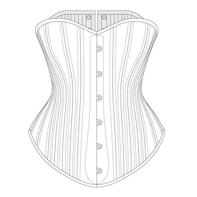 Victorian Mid Bust Corset - Etsy