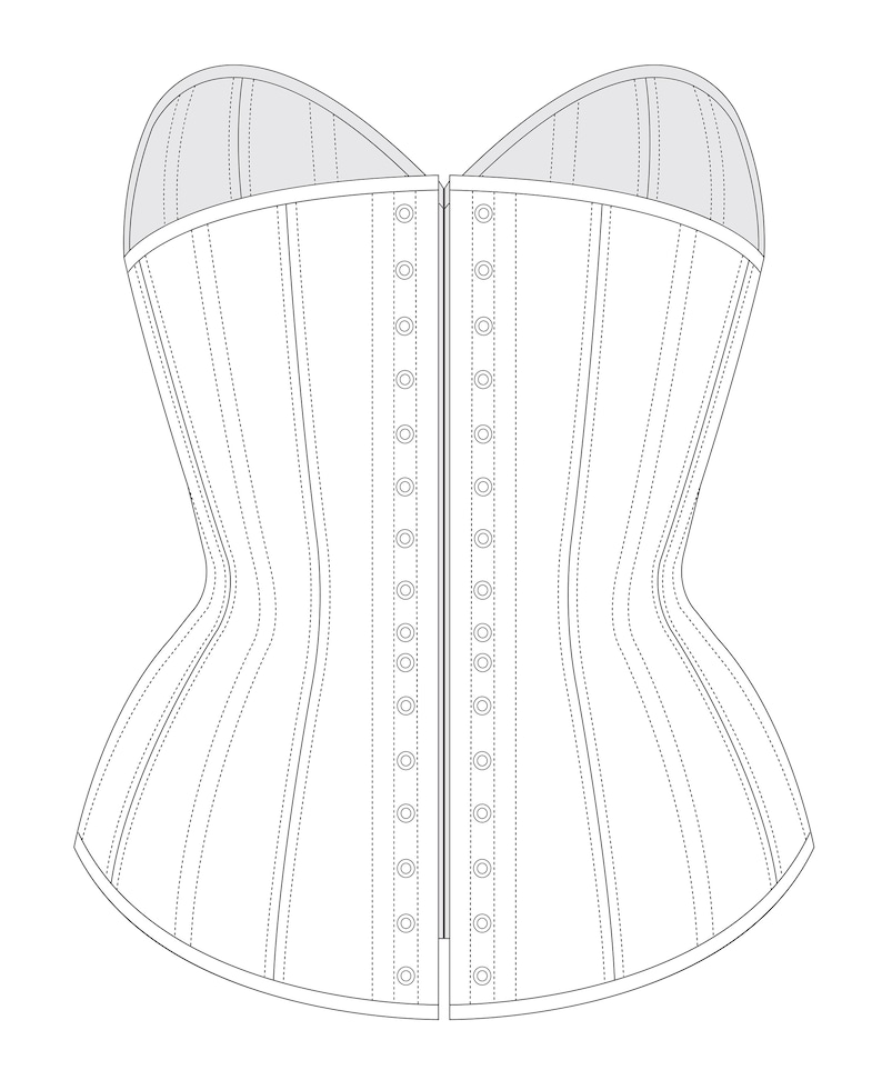 Basic Overbust Corset Pattern PDF - Etsy