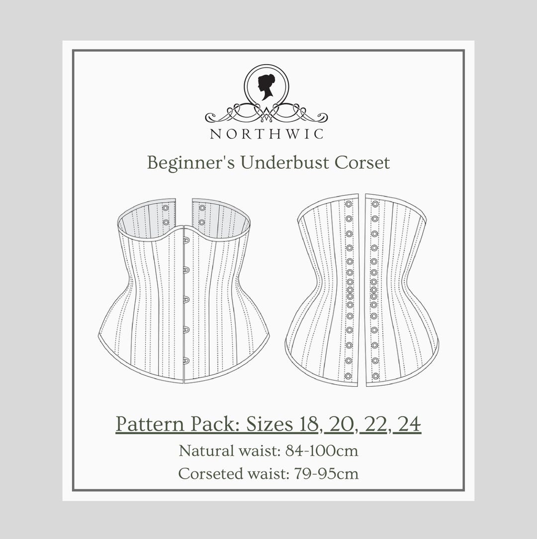 PDF Pattern AND Tutorials - Sizes 18-24 - Beginner's Underbust Corset - Etsy