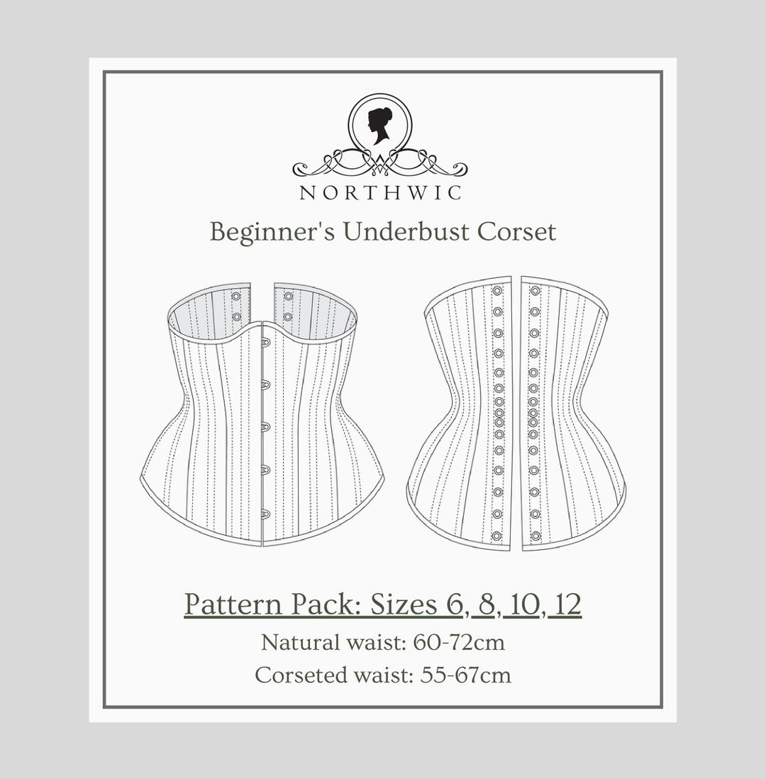 PDF Pattern AND Tutorials - Sizes 6-12 - Beginner's Underbust Corset - Etsy