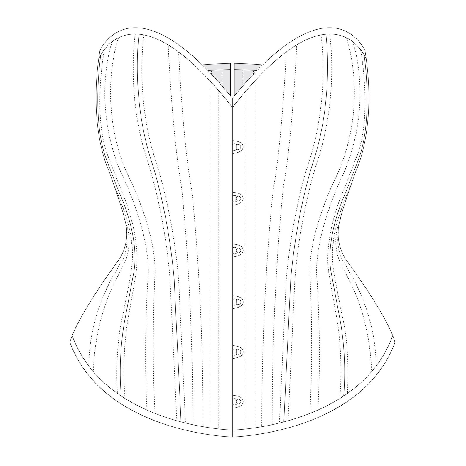 Basic Overbust Corset Pattern PDF - Etsy