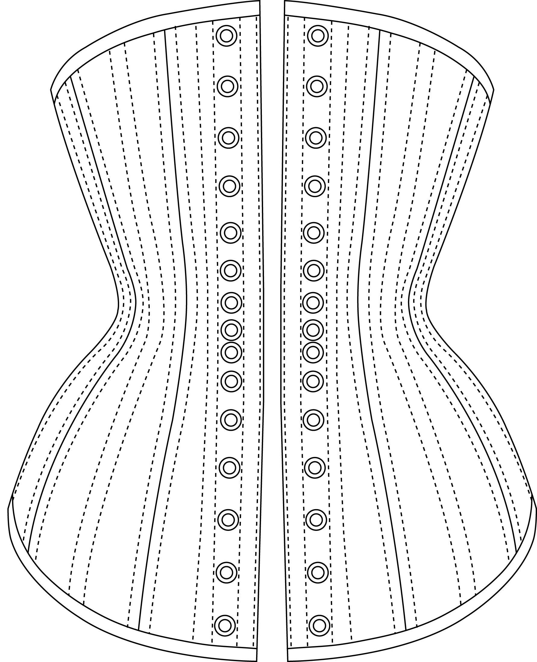 Curvy Classic Underbust Corset Pattern PDF | Etsy