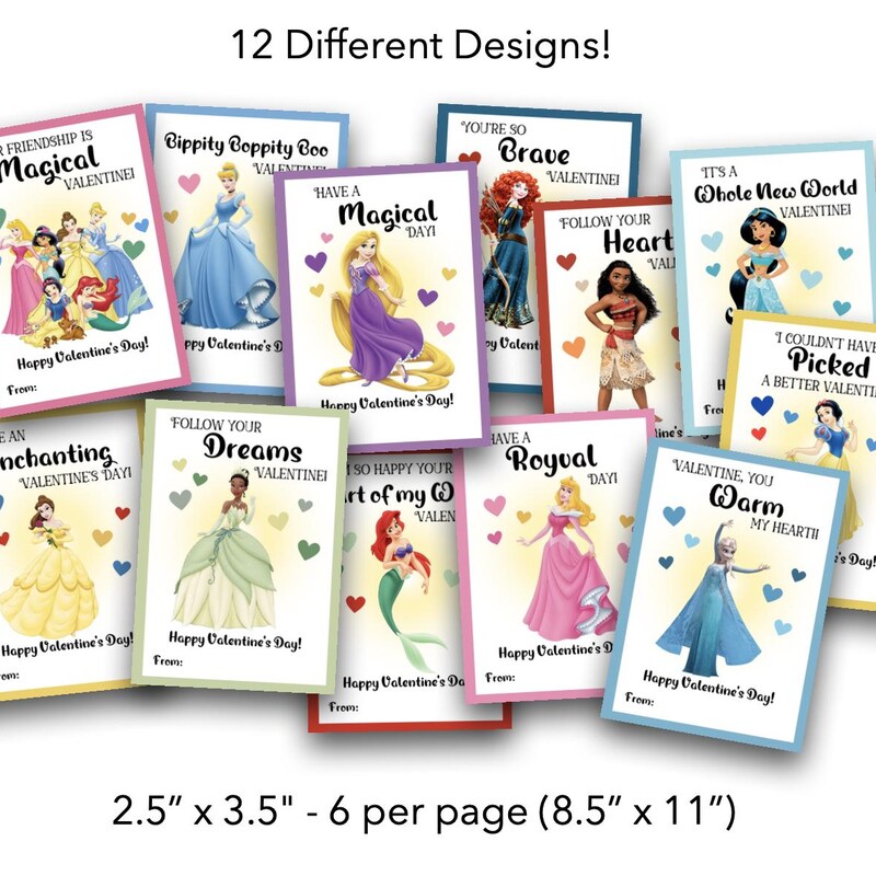Princess Valentines - Etsy