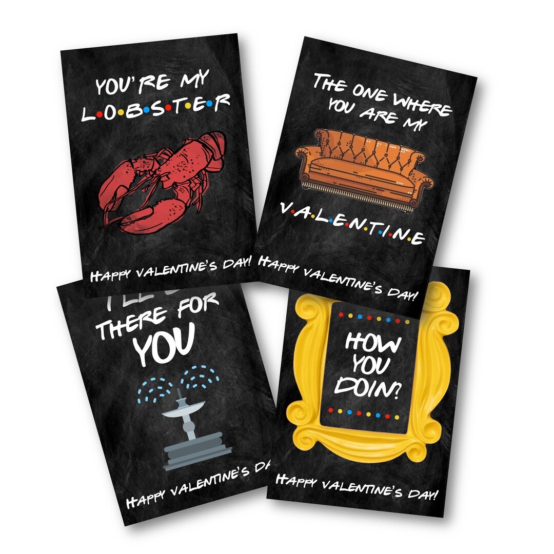 Friends Theme Digital Valentine Instant Download Friends TV Show ...