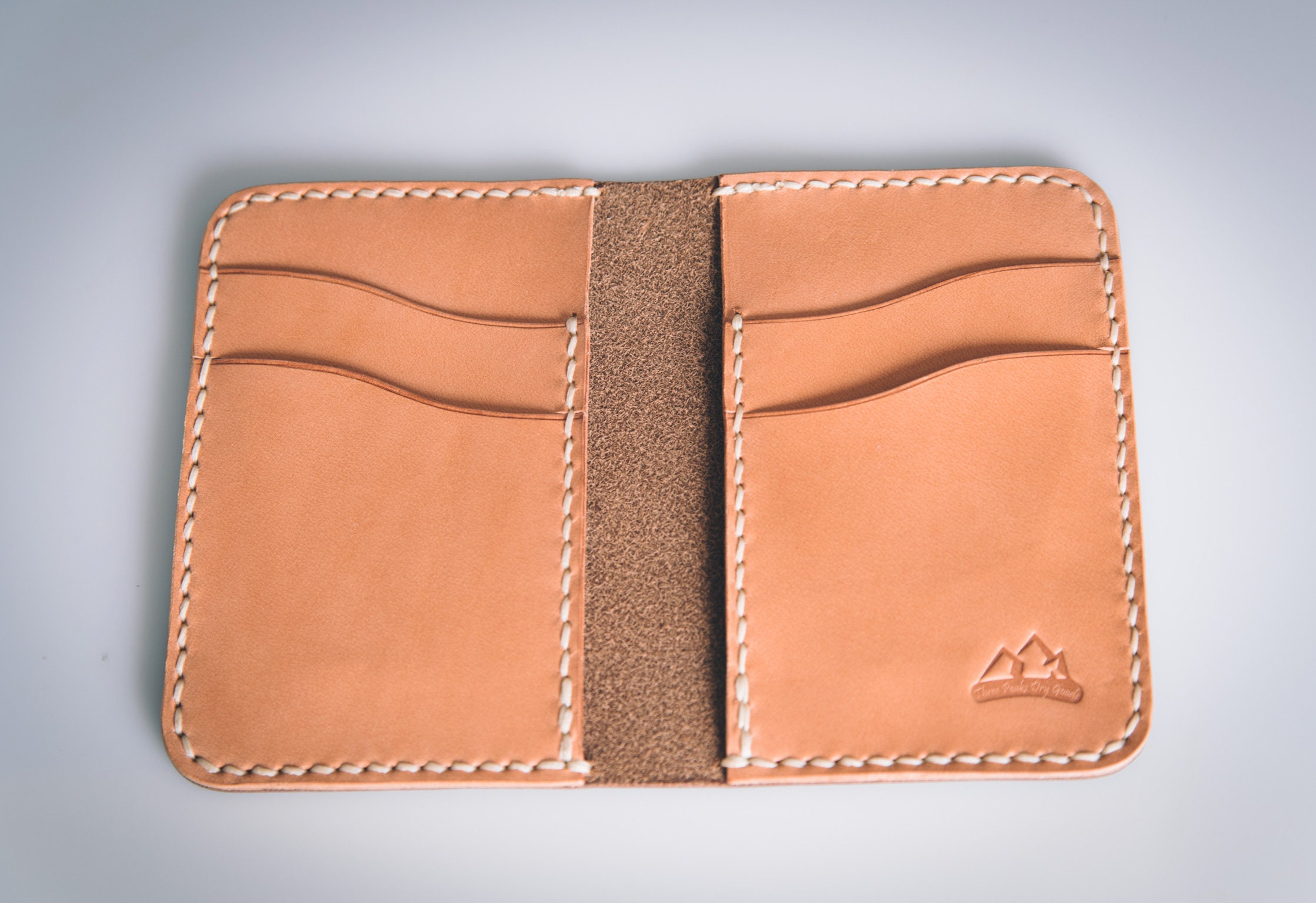 Handmade Black Horween Chromexcel Leather Mid Wallet Card Holder With ...