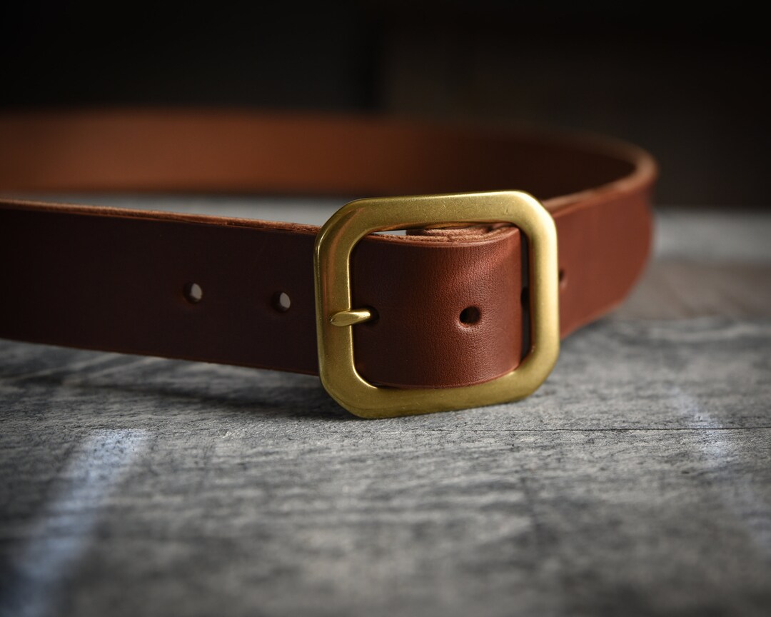 Leather Belt - Handmade Wickett & Craig Medium Brown English Bridle ...