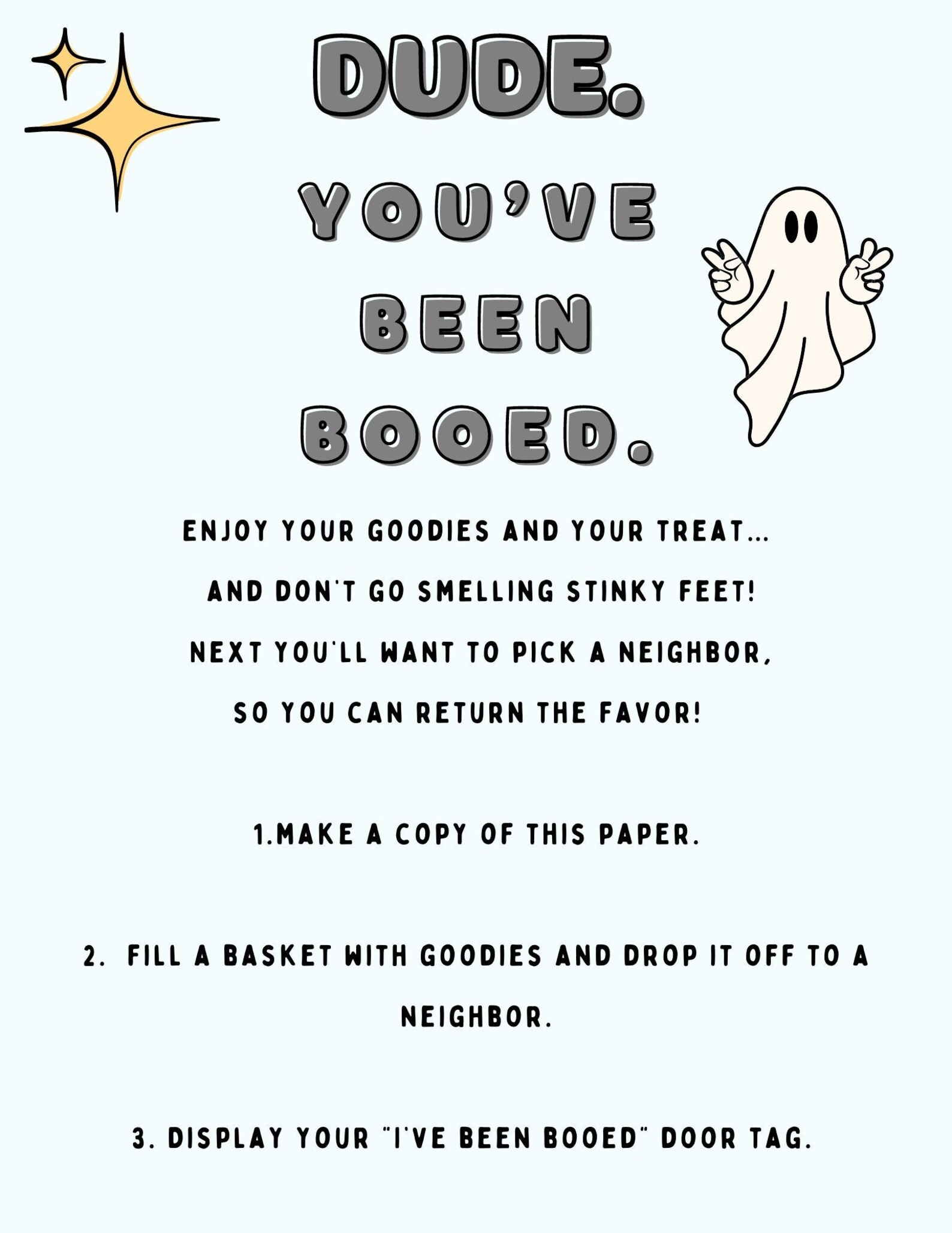 You've Been Boo'd Printable Halloween Kit, You've Been Booed Door ...