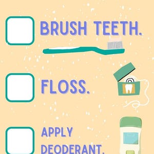 Kids Daily Hygiene Routine & Checklist | Morning Visual Chart | Self ...