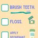 Kids Daily Hygiene Routine & Checklist | Morning Visual Chart | Self ...