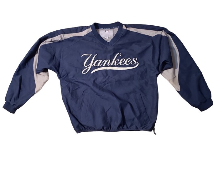 Vintage 2000s MLB New York Yankees Baseball Pullover Jacket Size Medium ...