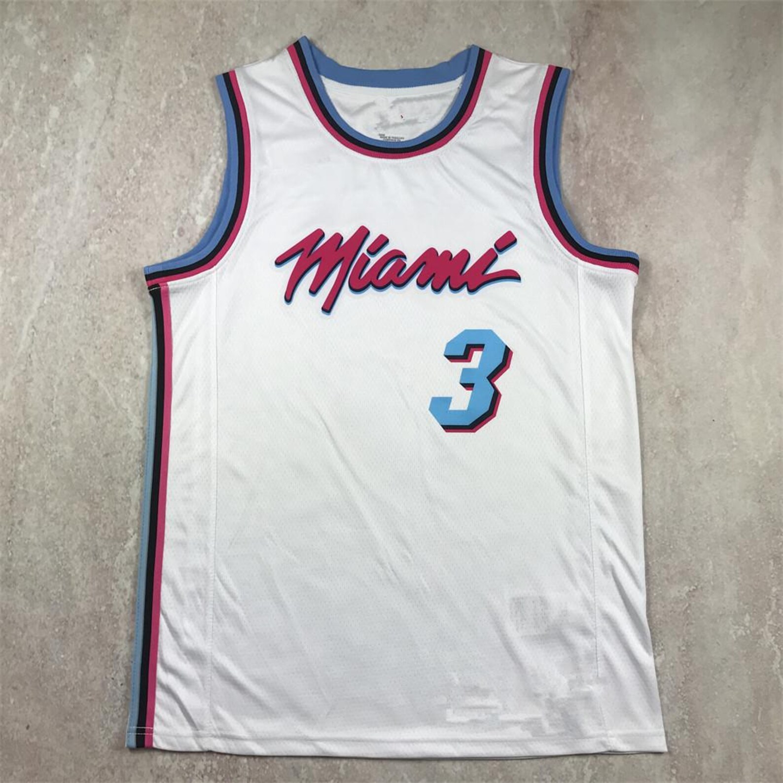 Miami Wade Unsigned Custom Stitched Jersey - Etsy