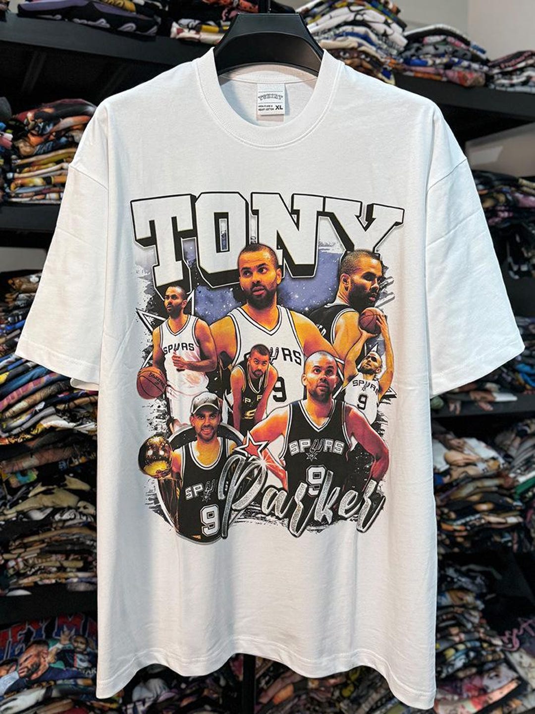 Classic 2000s Tony/parker San Antonio Graphic Tee - Etsy