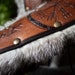 Viking Leather and Rabbit Fur Bracers // Pair of Bracers // Vegvisir ...
