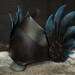 Valkyrie Leather Helmet, Larp Elven Feather Headpiece Headdress - Etsy