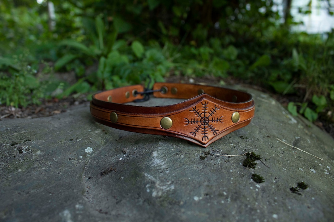 Leather Viking Tiara, Leather Crown Norse - Etsy