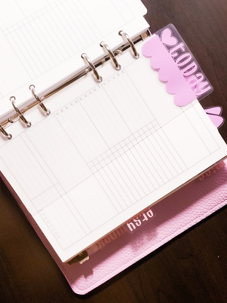 Scalloped Top Tab Divider Planner Divider Planner Top - Etsy