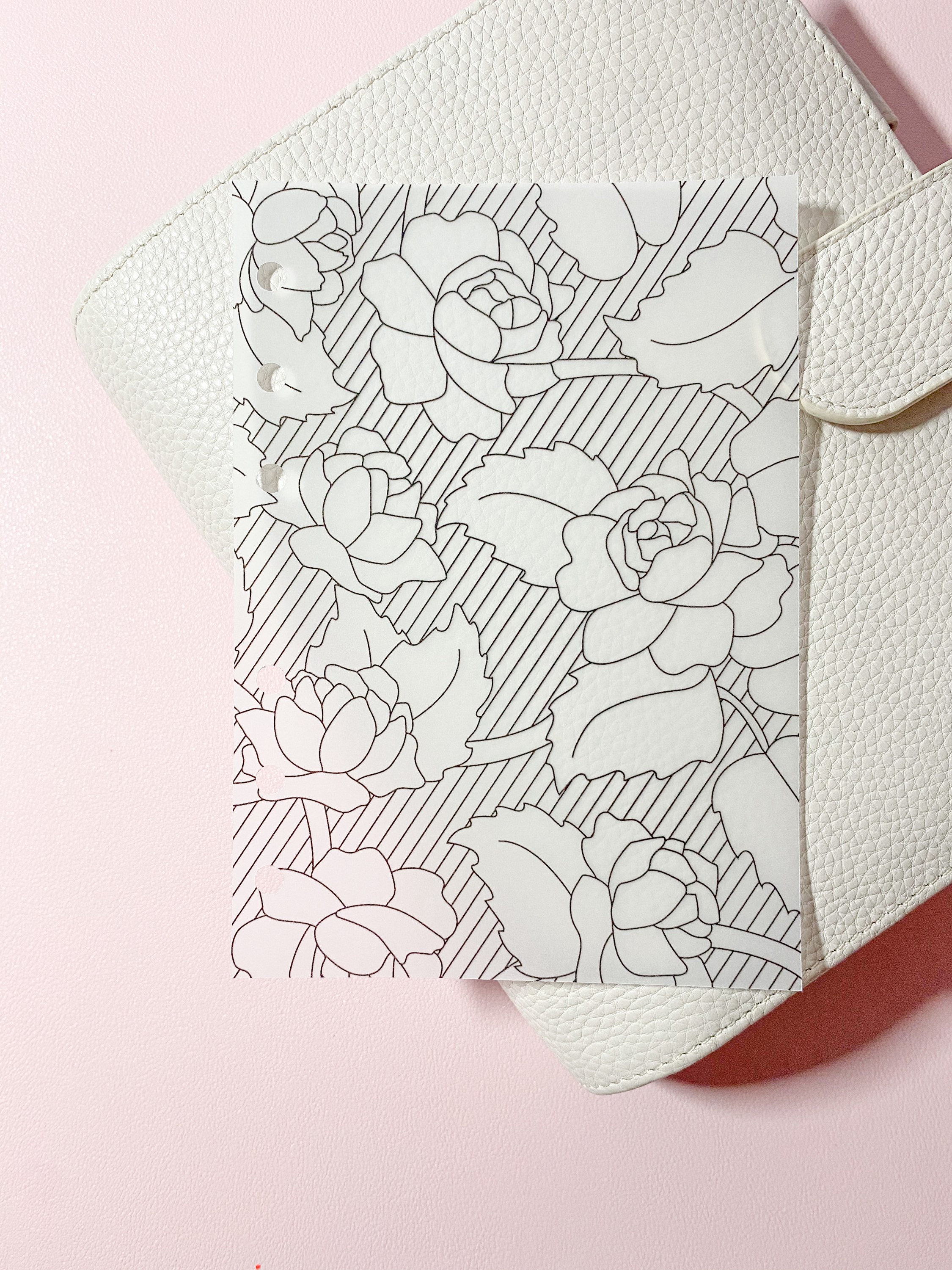 Minimal floral design Vellum Dashboard Minimal Dashboard | Etsy