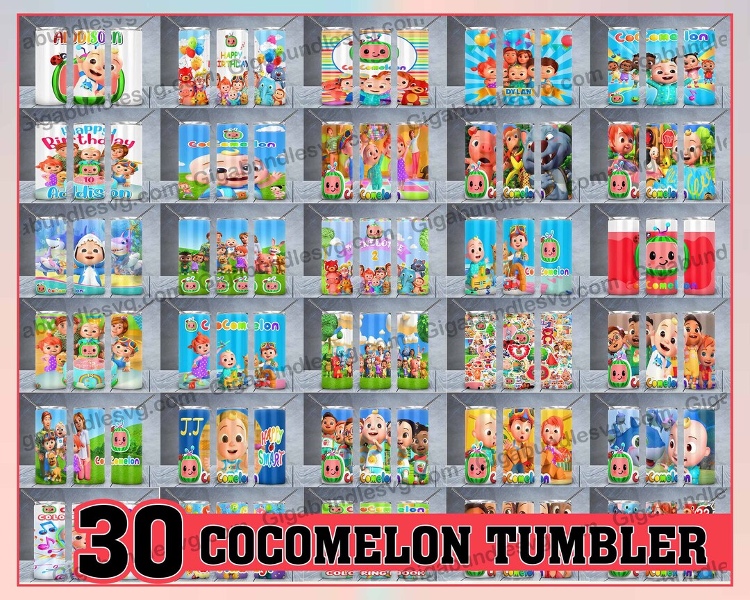 Cocomelon Svg , Tumbler Wrap, Sublimation, Cocomelon Tumbler Png ...