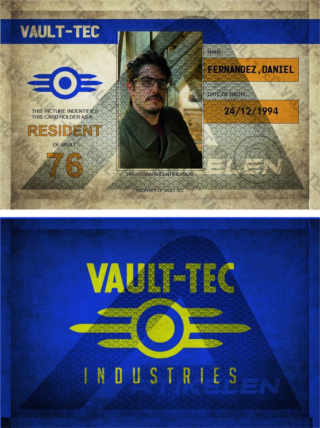 Vault Tec ID Card Design digital Download - Etsy