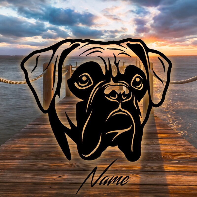 Boxer Dog Decal - Etsy