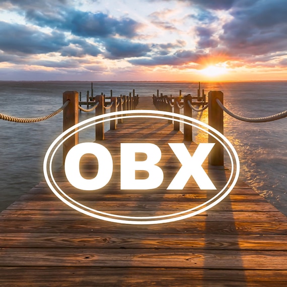 OBX Oval Decal - Etsy