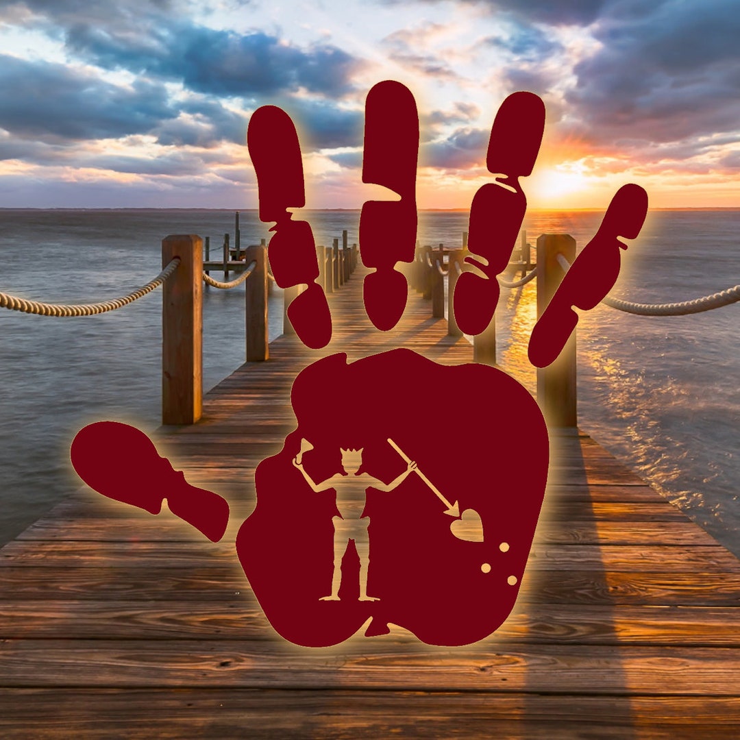 Hand Wave Blackbeard Decal - Etsy