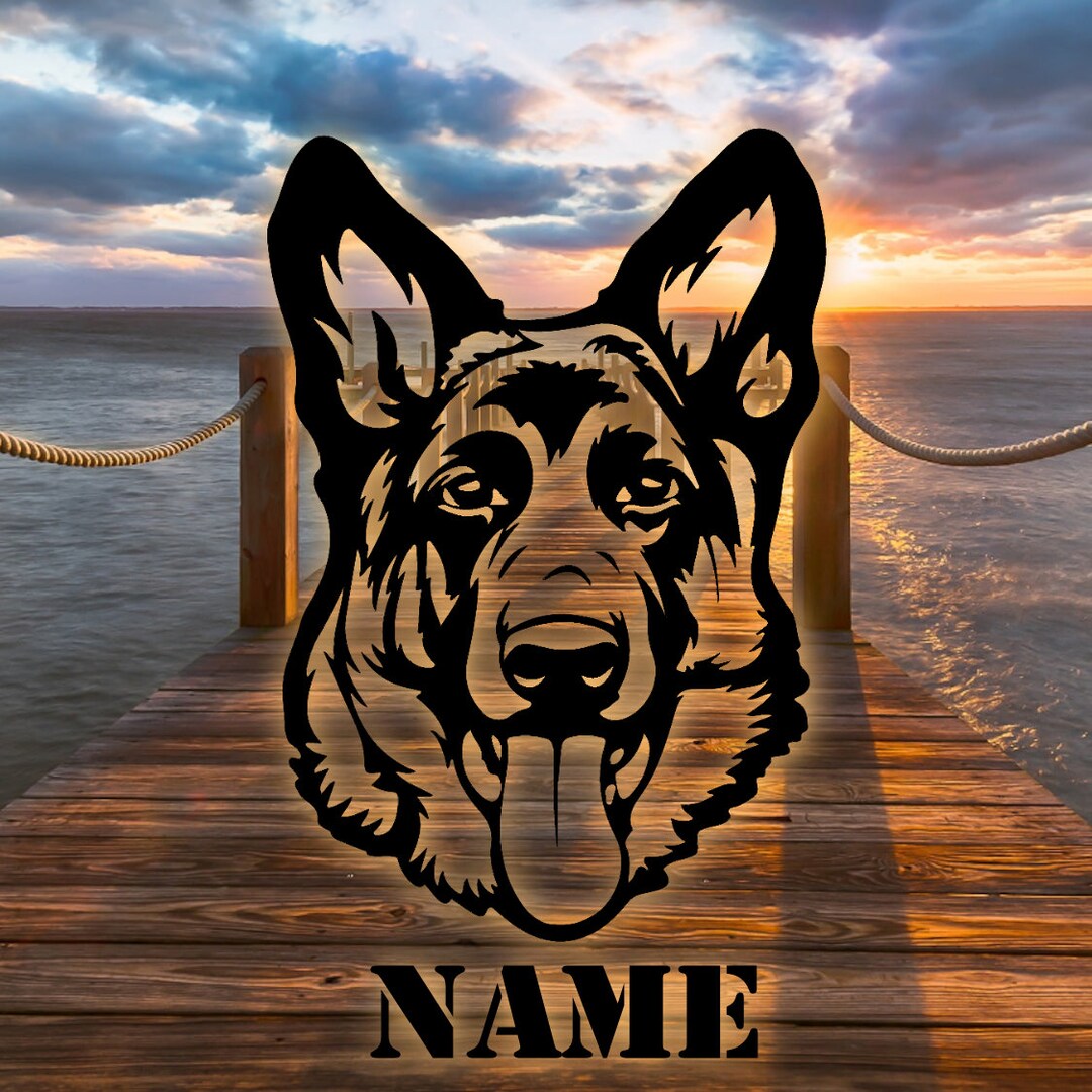 Personalized German Shepard Decal - Etsy
