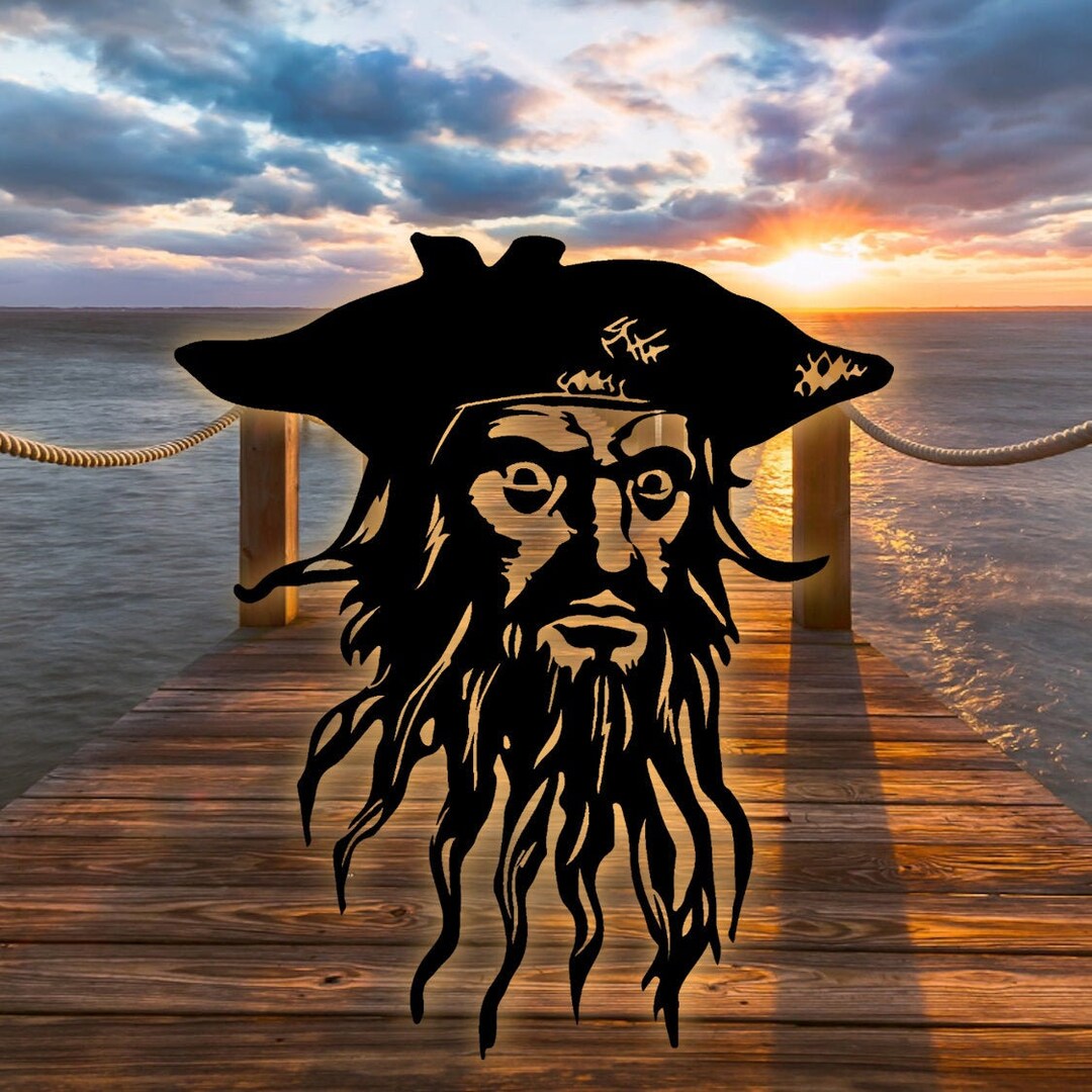 OBX Blackbeard Pirate Decal- SMALL - Etsy