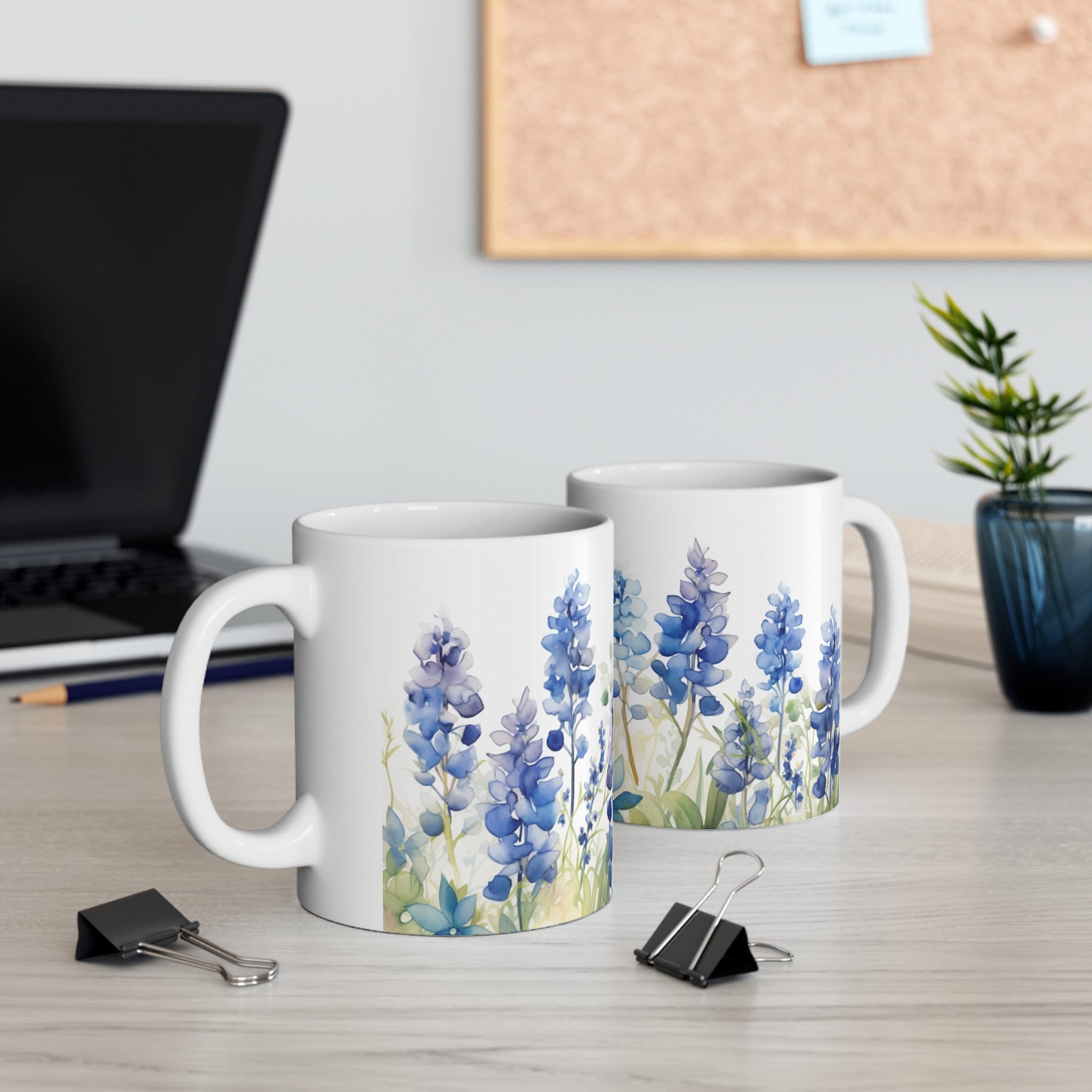 Texas Bluebonnet Ceramic 11 Oz Mug Cute Gift for That Bright Coffee and ...