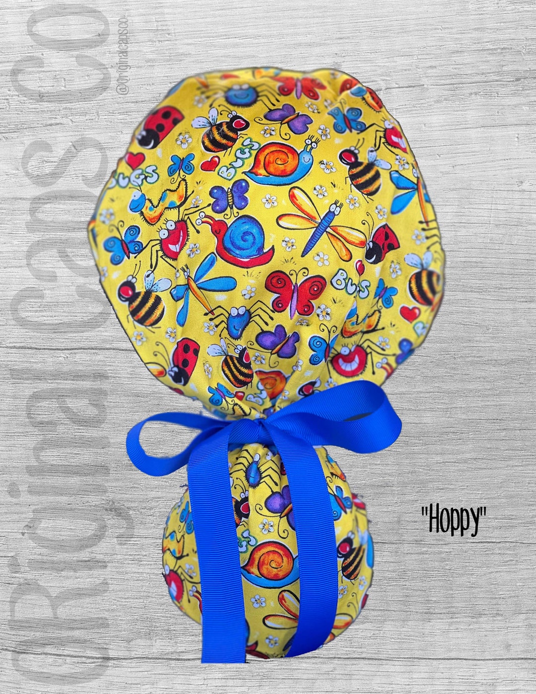 Bugs Life Ponytail Scrub Cap, Ponytail Scrub Hat, Surgical Caps, Scrub ...