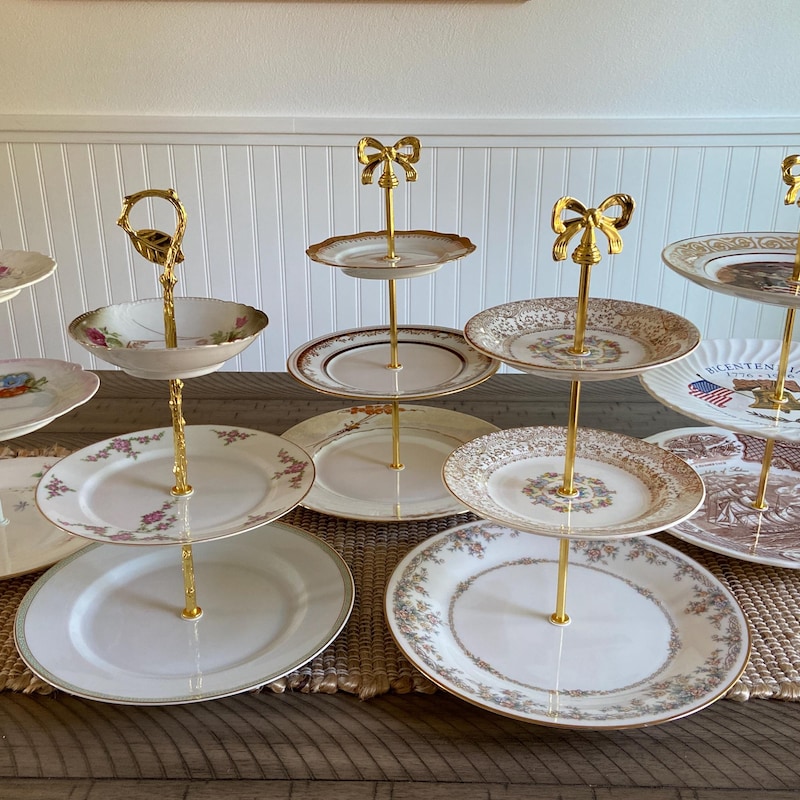White Tier Plates - Etsy