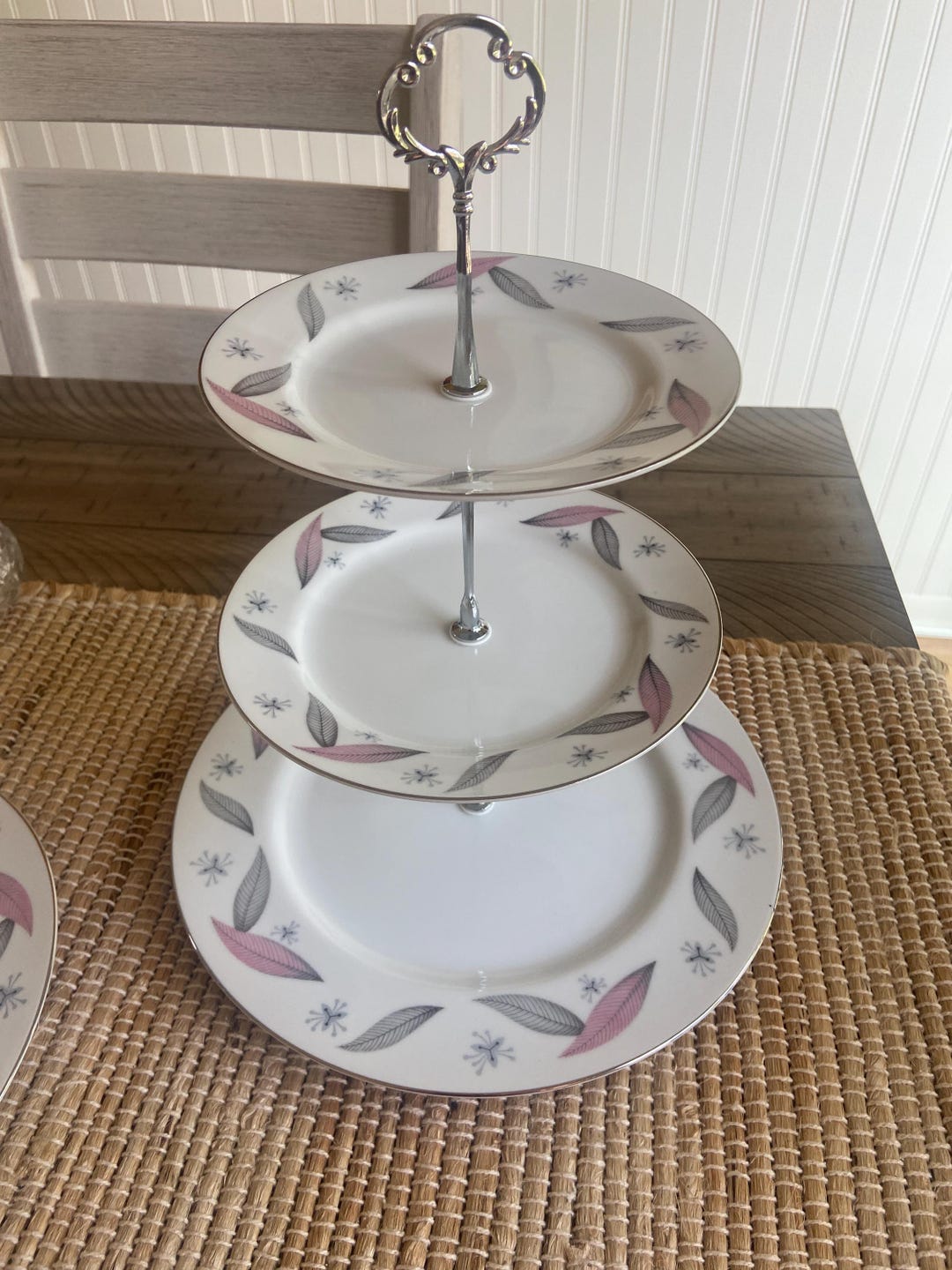 Mid-century Modern Three Tiered Plate Stand: Serenade Narumi Japan - Etsy