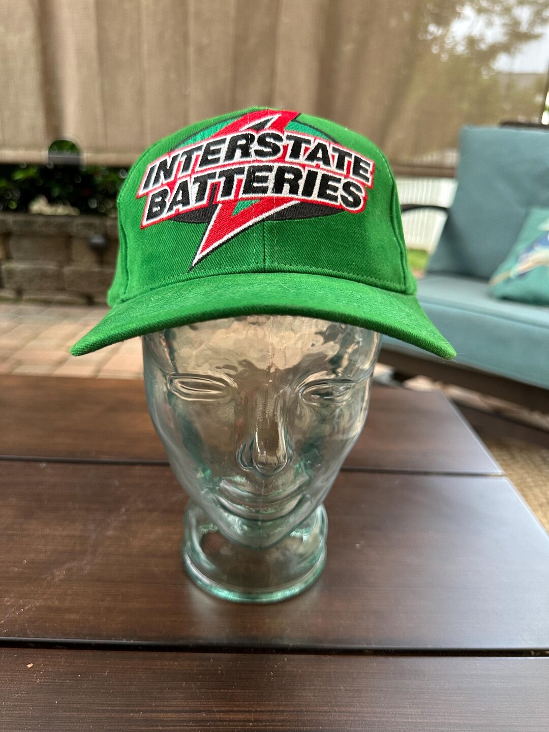 Vintage Interstate Batteries Joe Gibbs Racing Fabric Trucker Baseball ...